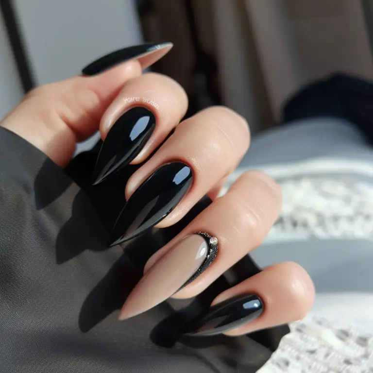 Elevate Your Look: 13 Bold Black French Tip Nail Ideas – NeedleStar