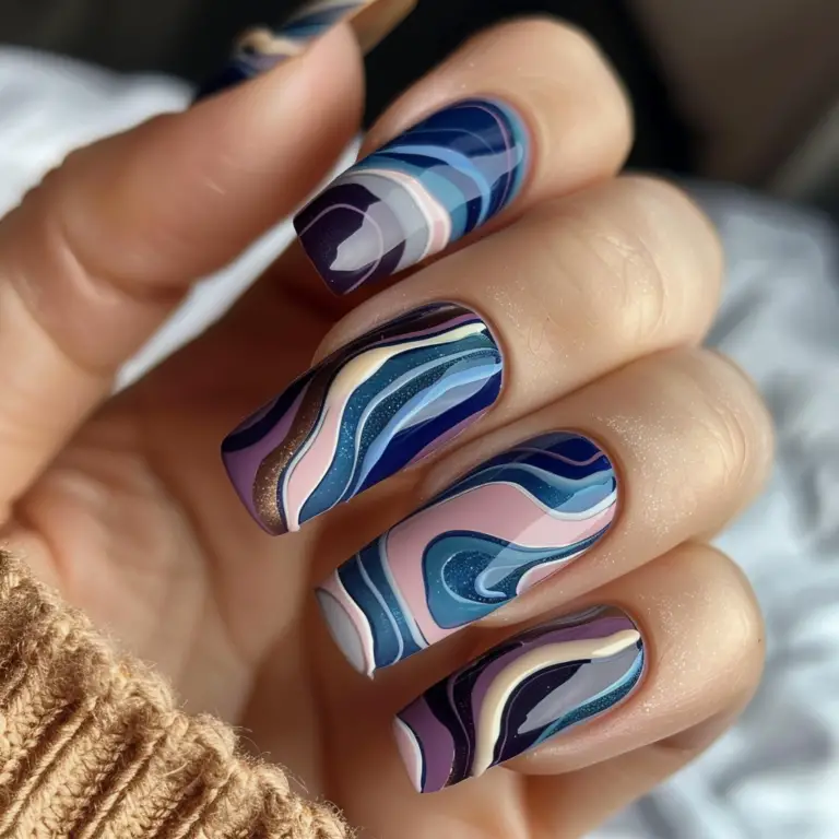 Make Waves With These 10+ Stylish Navy Blue Nail Ideas! – NeedleStar