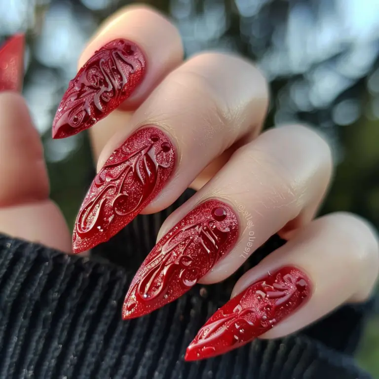 13 Red Hot Nail Designs To Ignite Your Style – NeedleStar