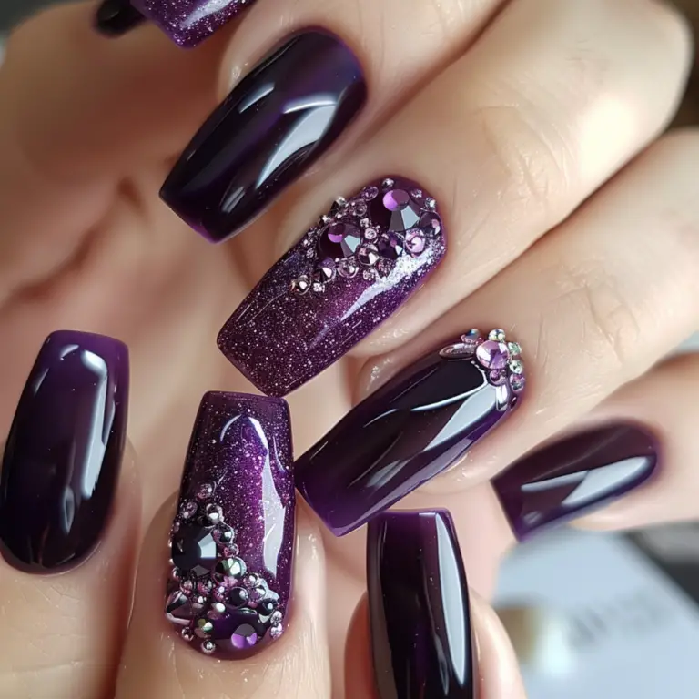 13 Dark Purple Nails to Have You Feelin’ Luxe & Glam! – NeedleStar