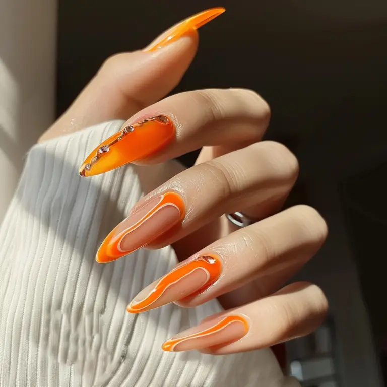 Squeeze The Day With 13 Orange Nail Designs – NeedleStar