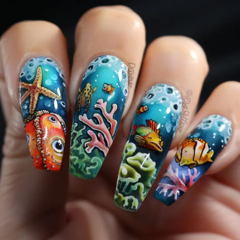 13 Stunning Ocean-Inspired Nails! Ride the Waves! – NeedleStar