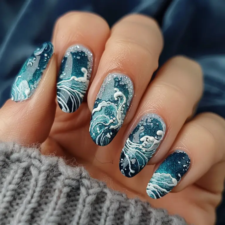 13 Stunning Ocean-Inspired Nails! Ride the Waves! – NeedleStar