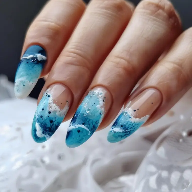 13 Stunning Ocean-Inspired Nails! Ride the Waves! – NeedleStar