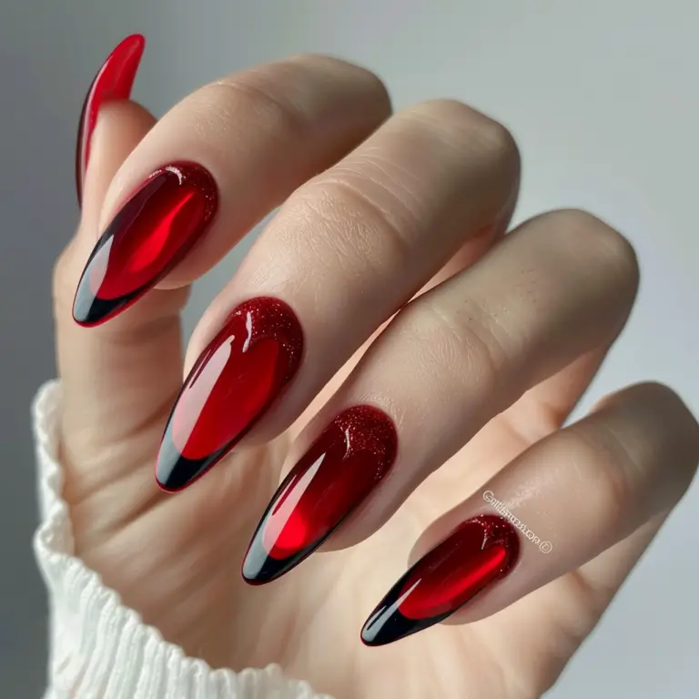 13 Dramatic Black And Red Nail Designs To Stun – NeedleStar