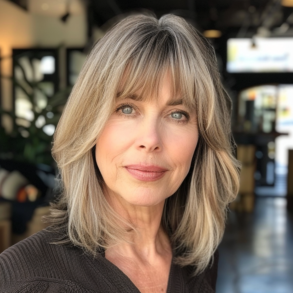 13 Stunning Long Hairstyles for a Women Over 50 – NeedleStar