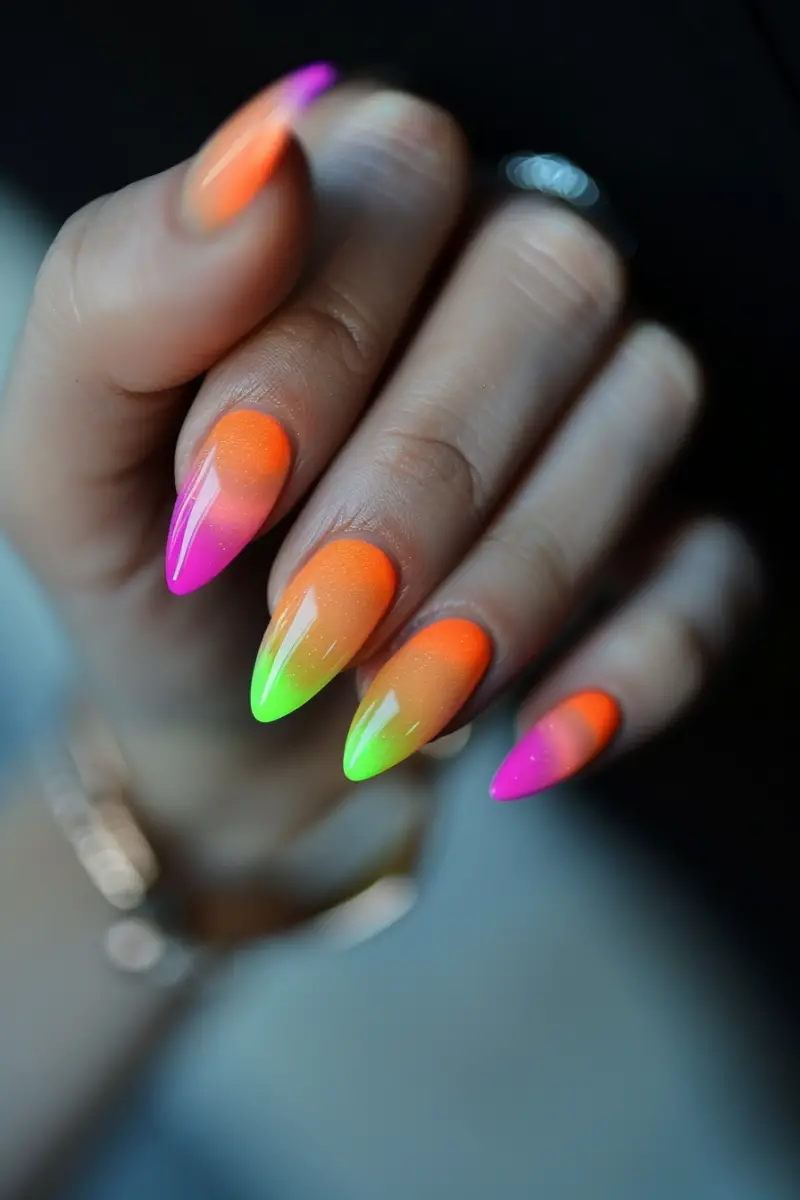 11+ Flashy Neon Nail Art To Light Up Your Look – NeedleStar