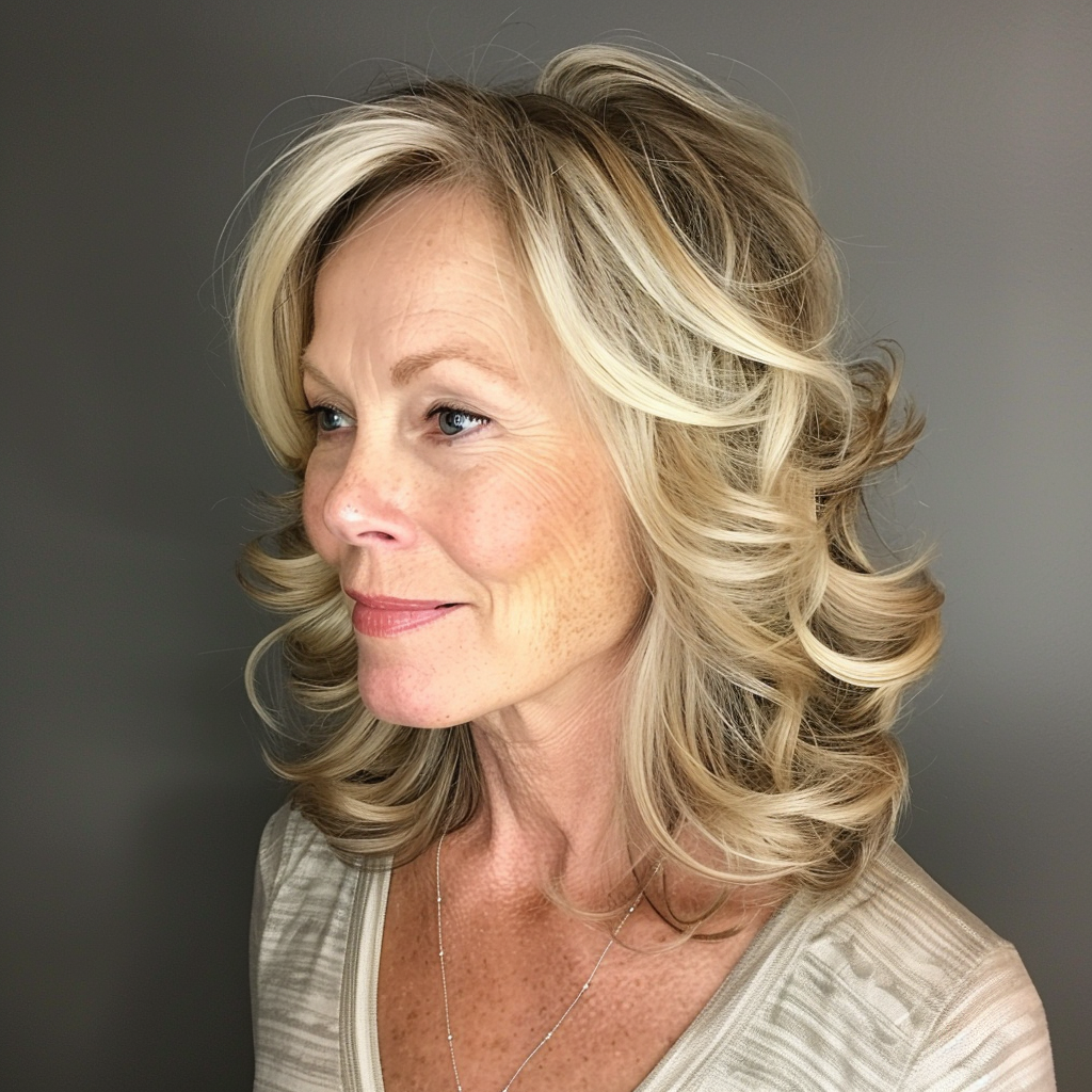 13 Stunning Long Hairstyles for a Women Over 50 – NeedleStar