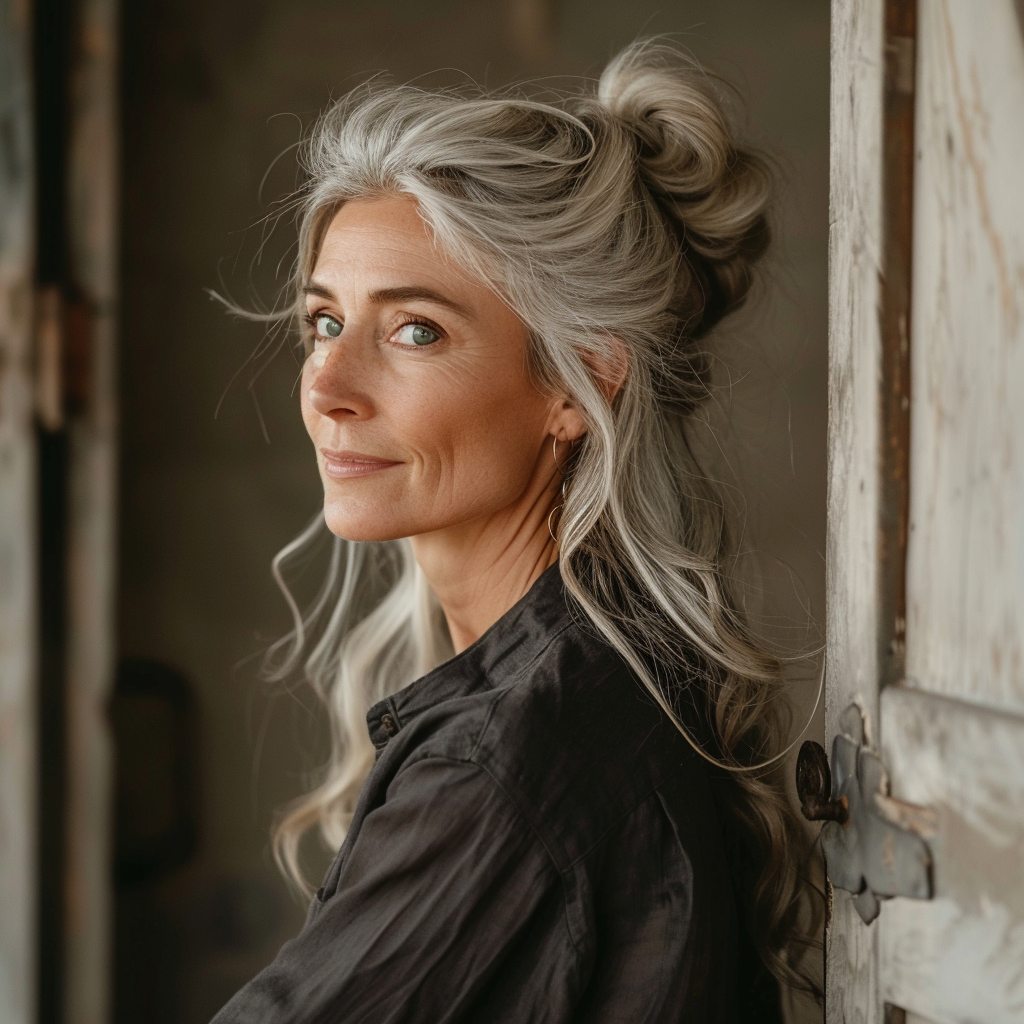 13 Stunning Long Hairstyles for a Women Over 50 – NeedleStar