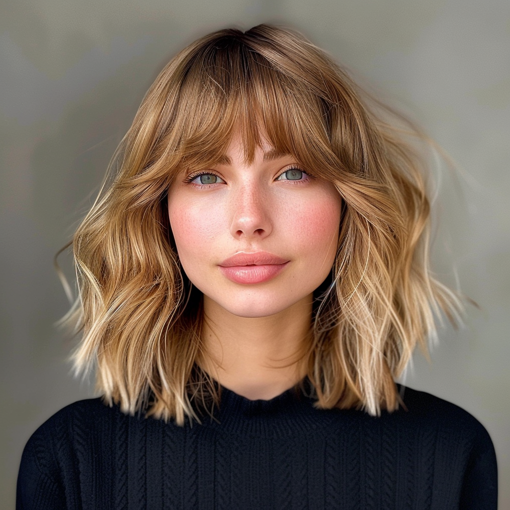 10+ Stylish Medium Length Haircuts with Bangs – NeedleStar