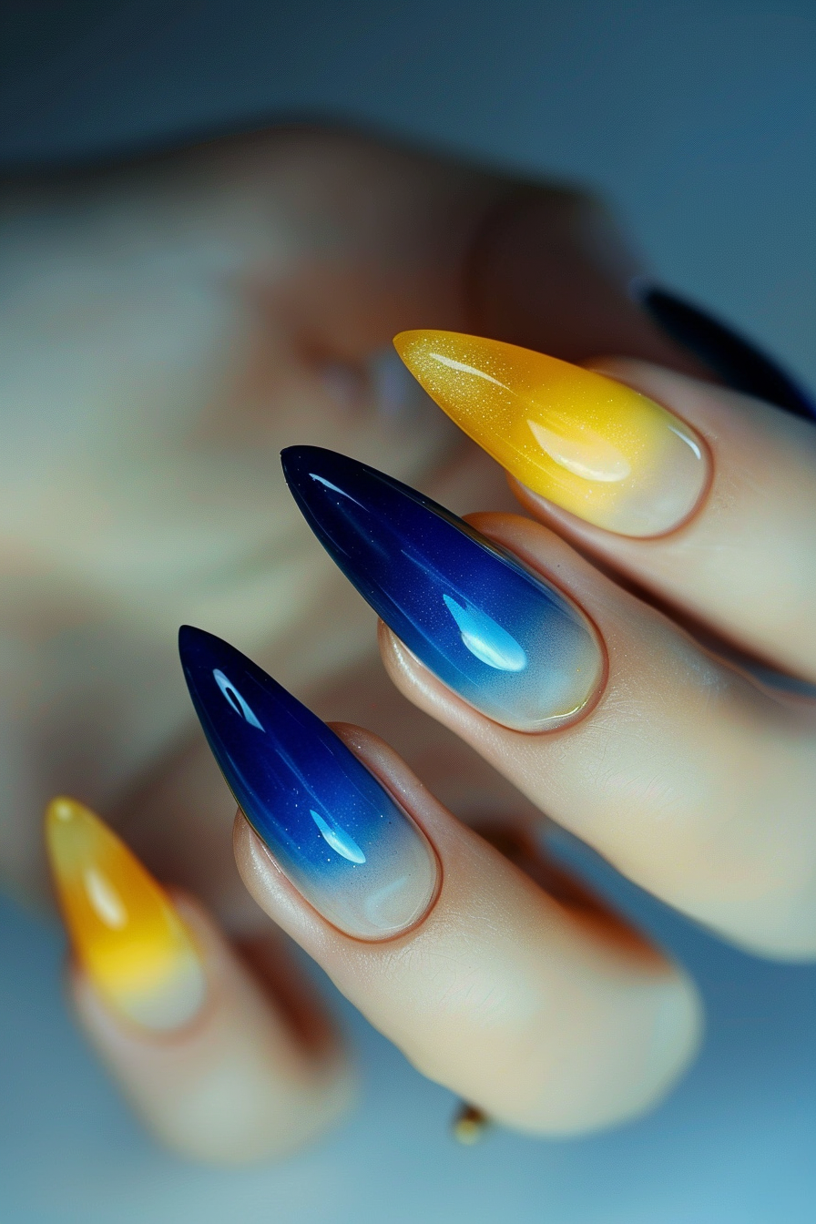 Freshen Up Your Style With 13+ Blue And Yellow Nails – NeedleStar