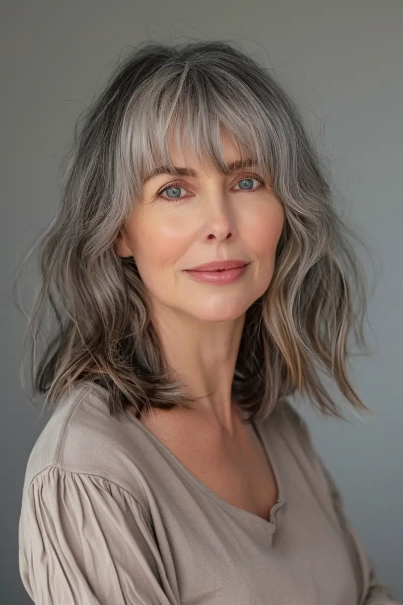 13 Chic Hairstyles With Bangs For Women Over 50 To Refresh Your Look ...