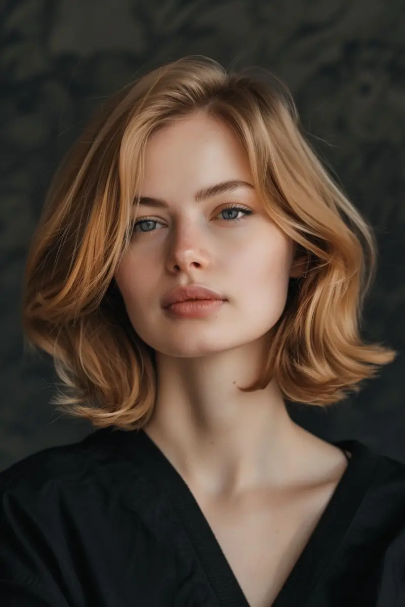 13 Irresistible Medium Length Haircuts For Round Faces – NeedleStar