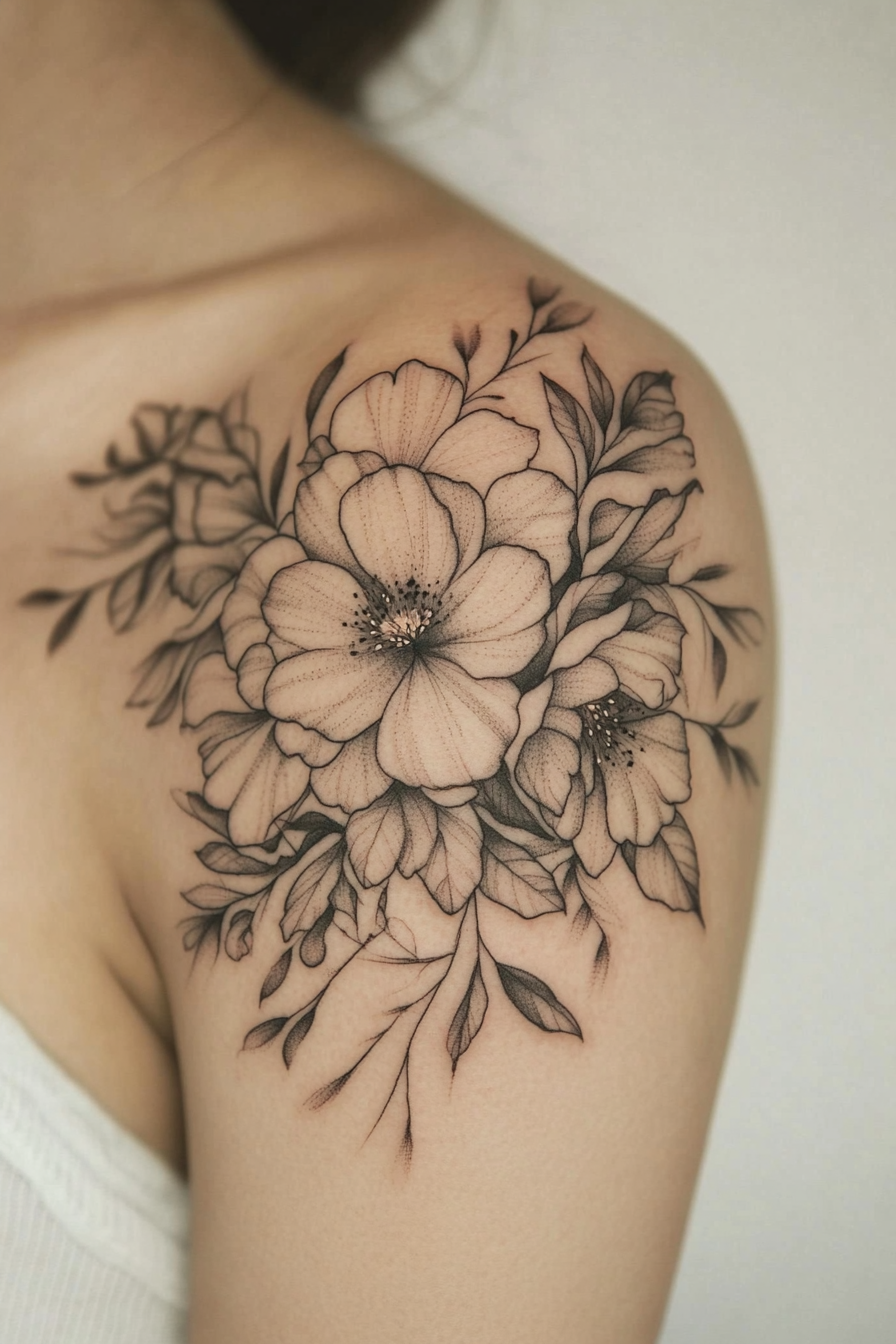 13 Stunning Shoulder Cap Tattoo Ideas - NeedleStar