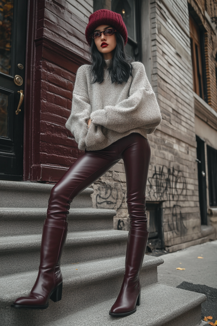 13 Must-Have Burgundy Boots Outfits – NeedleStar