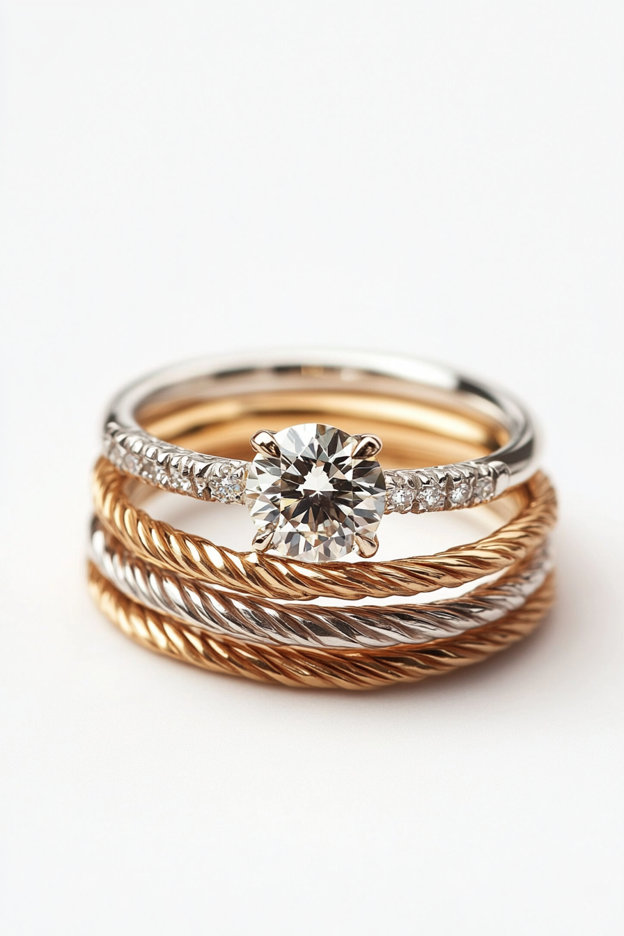13 Stunning Ring Stacking Ideas For Your Wedding Bands – NeedleStar
