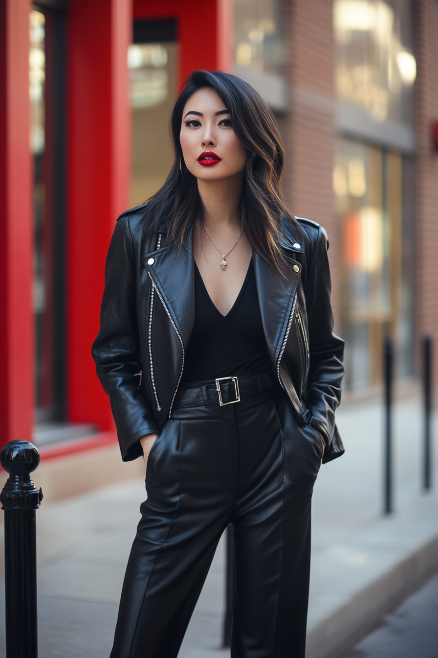 13 Leather Jacket Outfits Women Must Try – NeedleStar