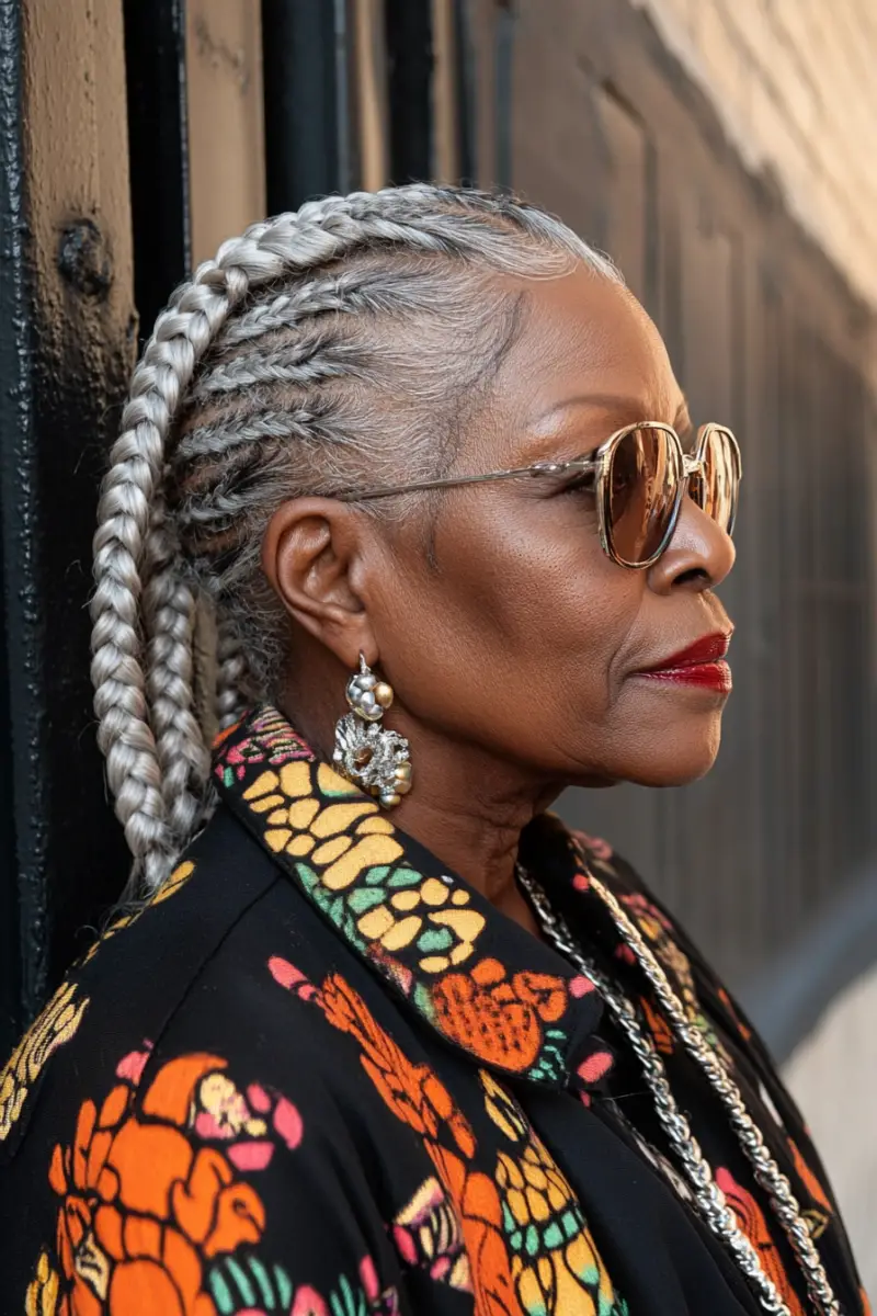 Braids for Older Black Women Over 50: 10+ Elegant and Age-Defying ...