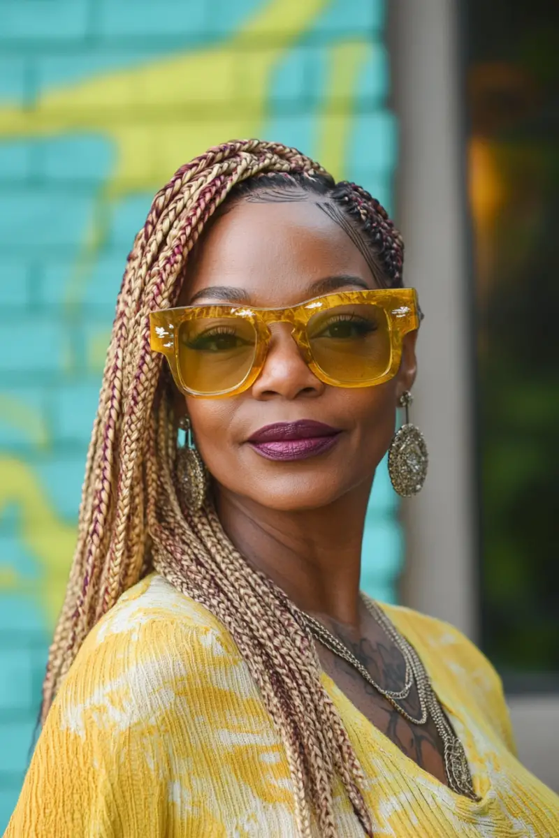 Braids for Older Black Women Over 50: 10+ Elegant and Age-Defying ...