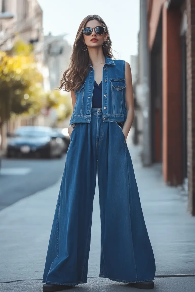 13 Trendy Denim Vest Outfits for a Style – NeedleStar